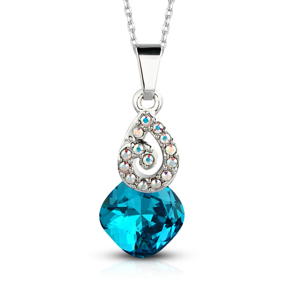 Women's Alloy Magic Stone Shape Rhineston Pendant Platium Plating ...