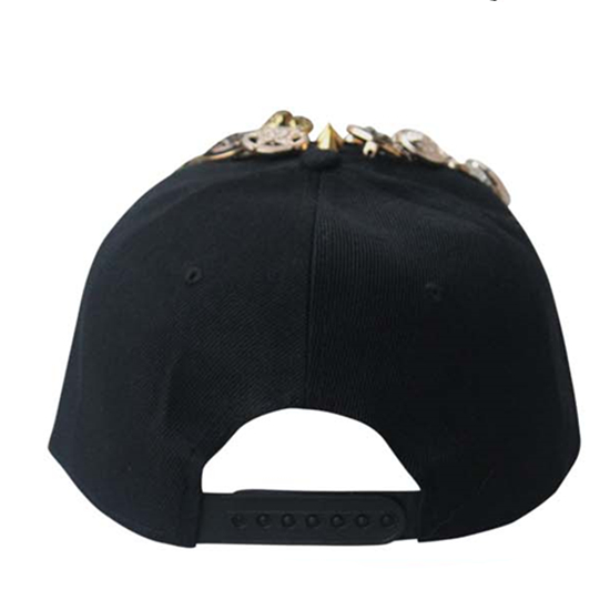 Fashion Black Full Stars Rivets Skulls Baseball Cap 050353 on Luulla