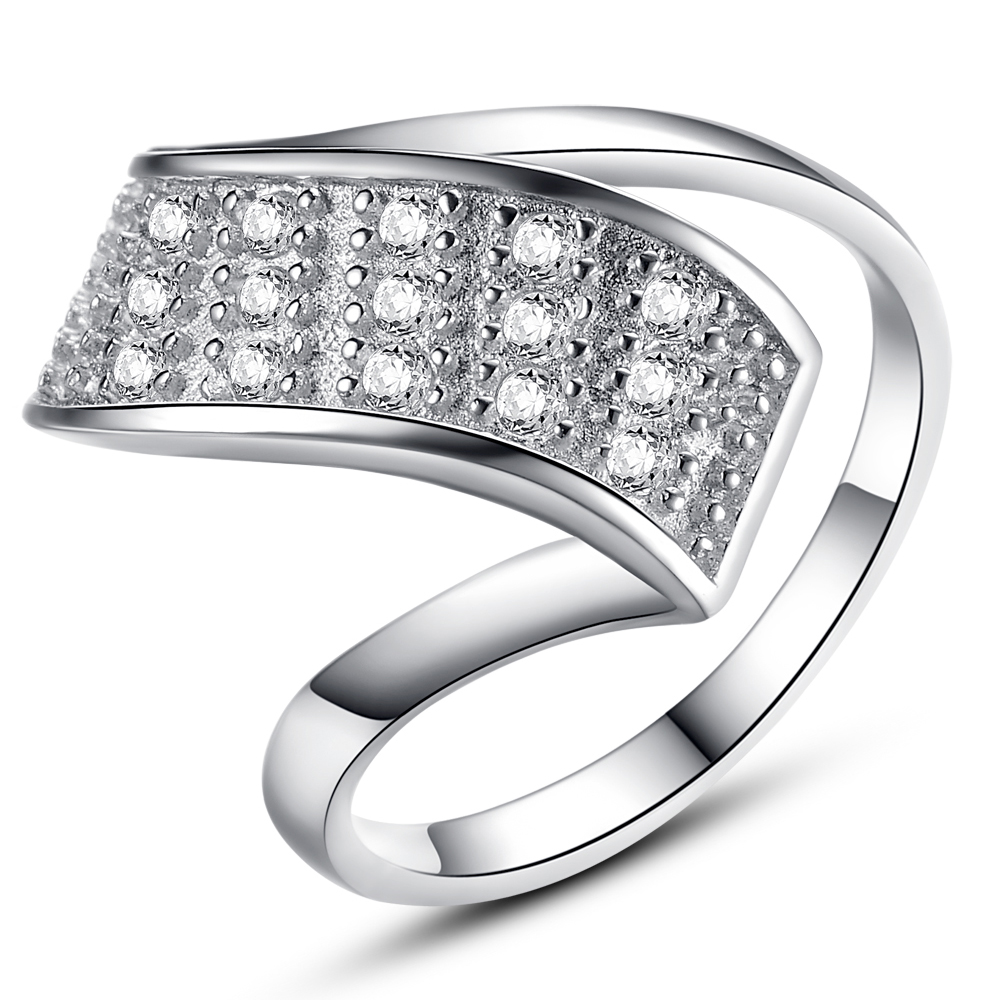 Women's Alloy Hunch-up Design Full Of Aaa High Quality Cz Upper Ring on ...