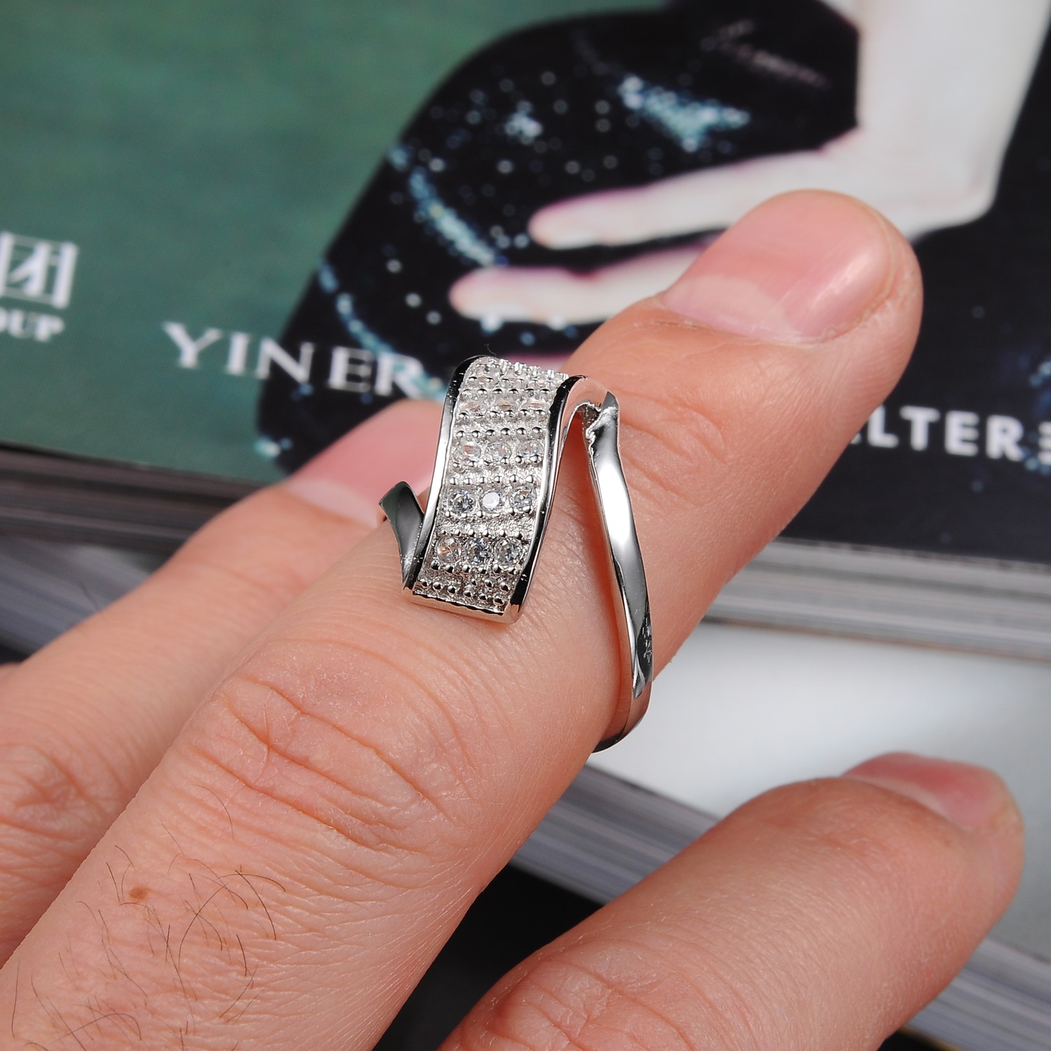 Women's Alloy Hunch-up Design Full Of Aaa High Quality Cz Upper Ring on ...